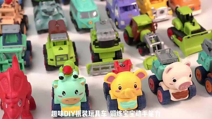 HUA813 วันเด็ก Rongle รถของเล่น Q รุ่นกระเป๋ามินิการ์ตูนกลับไปที่กล่อง ...