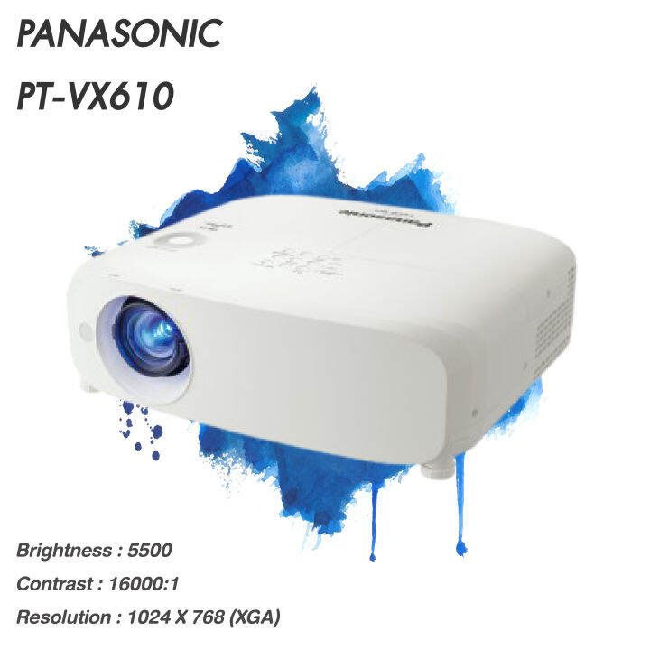 Projector Panasonic PT-VX610__(XGA / 5500 ANSI Lumens) รับประกันเครื่อง ...