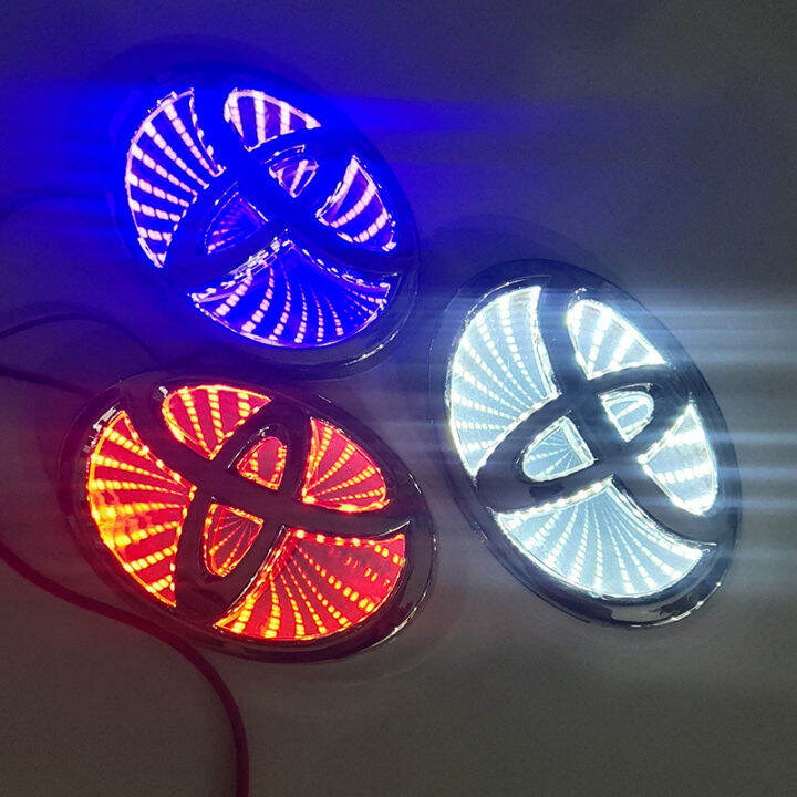 3D LED Light Toyota Logo Car Badge Decoration Auto Emblems Laser Light ...