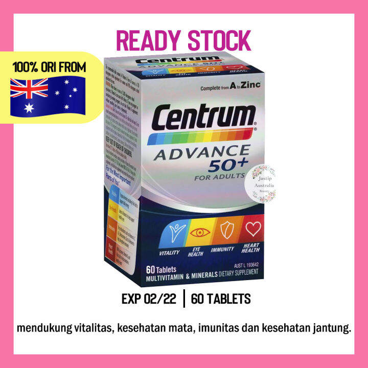 Centrum advance 50+ for adults 60 tablets | Lazada Indonesia