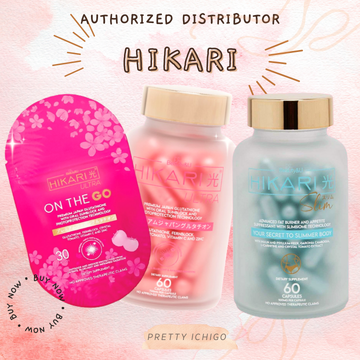 Hikari Ultra Glutathione & Hikari Slim (60 capsules) / On the Go (30 ...