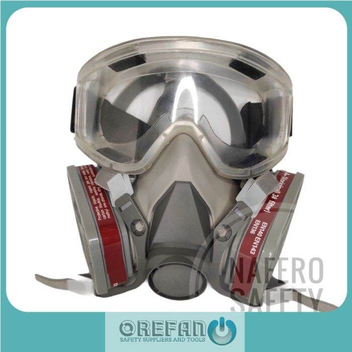 MASKER RESPIRATOR GAS MASK 6200 DAN GOGGLE FULL FACE | Lazada Indonesia