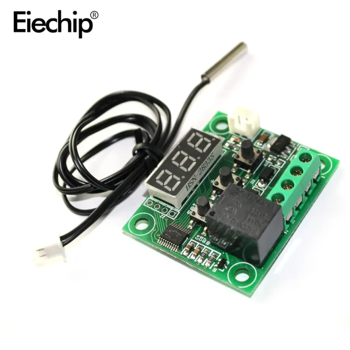W1209 Led Digital Thermostat Temperature Switch Module With Ntc Sensor,dc 12v Heat Cool Temp On ...