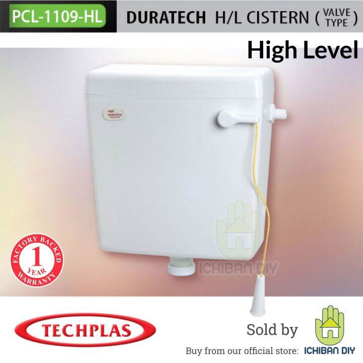 TECHPLAS Duratech PCL-1109-HL Cistern (Valve Type) High Level Flush ...