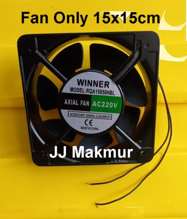 Cooling Fan Winner 15x15cm Metal 220V AC - Kipas Angin Cool Fan Listrik ...