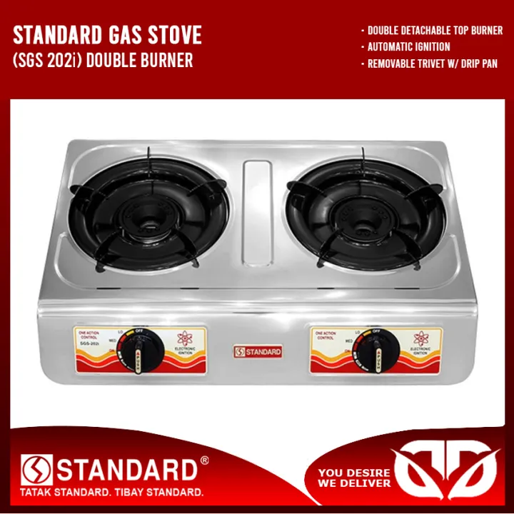 D&D STANDARD Double Burner Gas Stove (SGS 202i) | Lazada PH