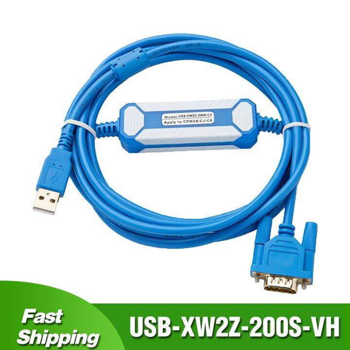 USB-XW2Z-200S-VH Programming Cable For Omron CQM1H CPM2C COM1/CM2A/CS ...