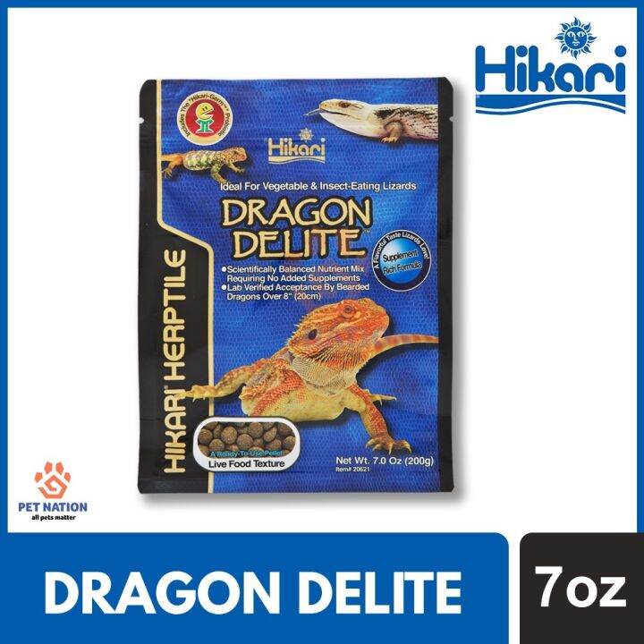 Hikari New Dragon Delite 200g Bearded Dragon Food Iguana Food Lizard ...
