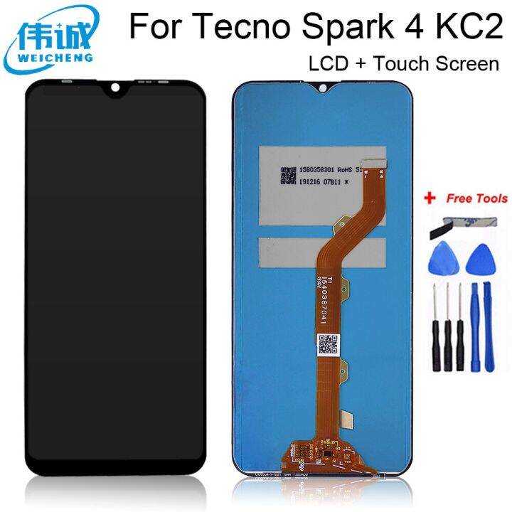 ดิจิไทเซอร์สัมผัสหน้าจอ Lcd Kc2สำหรับ Tecno Spark 5 Air จอแสดงผล Lcd ...