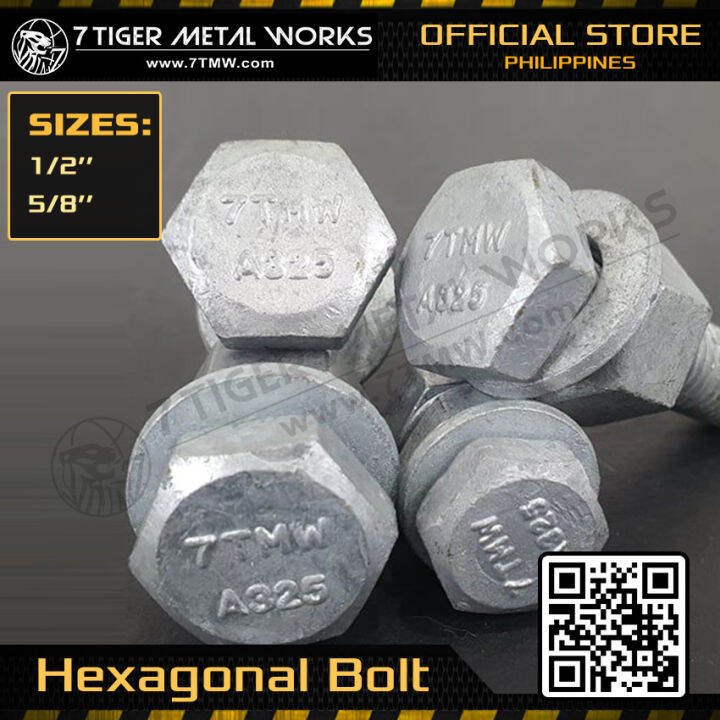ASTM A325 Structural bolt / High Tensile Hex bolt / Hot Dip Galvanized ...