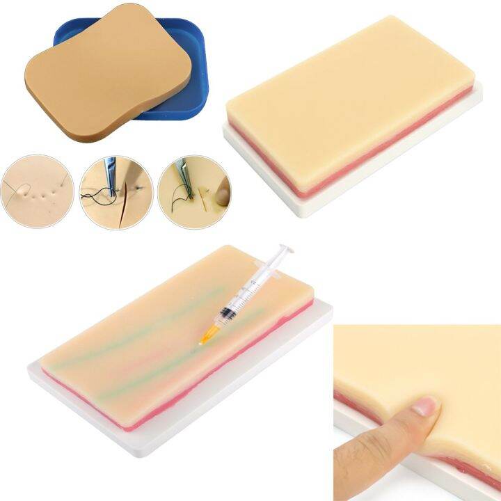 Suturing Practice kit - Medical 3 Layers Suture Pad Human Skin Training ...