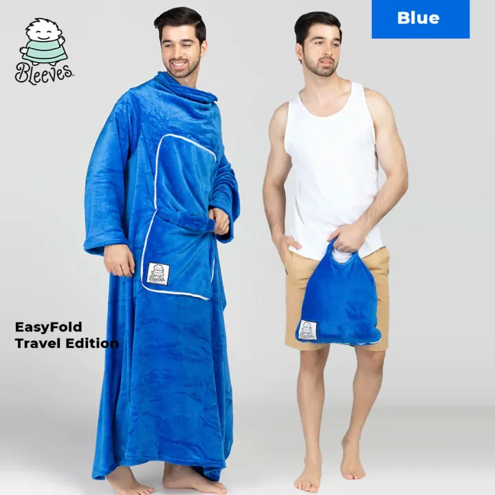 Bleeves® | Blue (Bleeves EasyFold Edition) | Bleeves Wearable Blanket ...