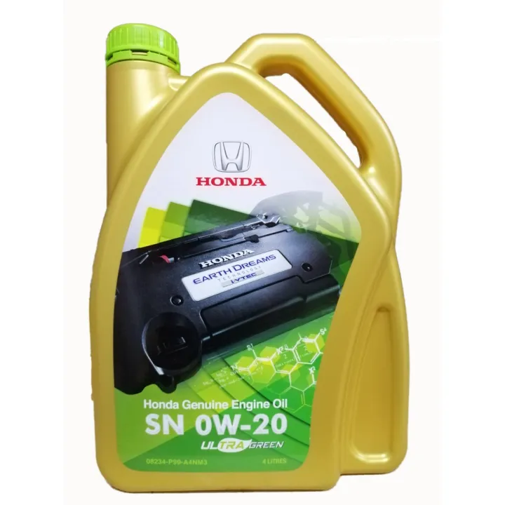 Honda Genuine Engine Oil Fully Synthetic SN 0W20 4L | Lazada