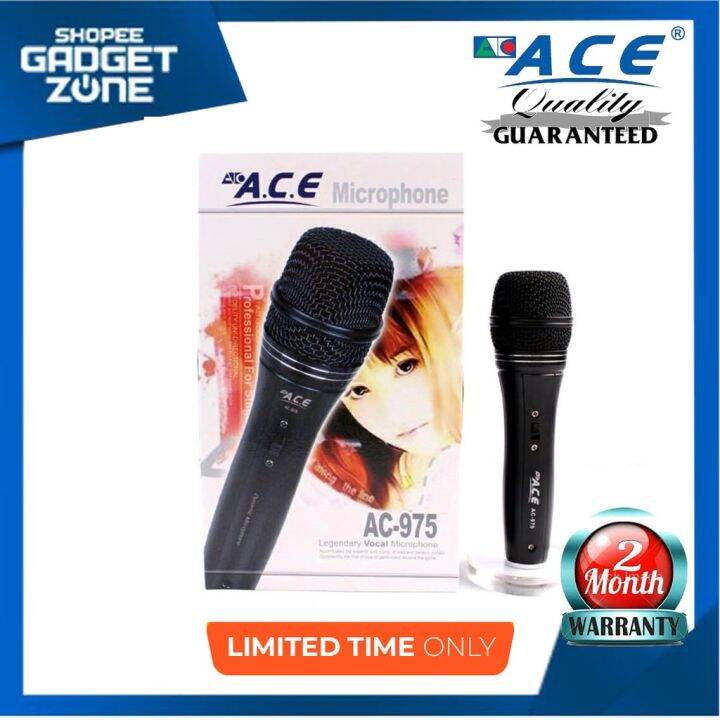 ACE ac-975 professional uni-directional wired microphone | Lazada PH