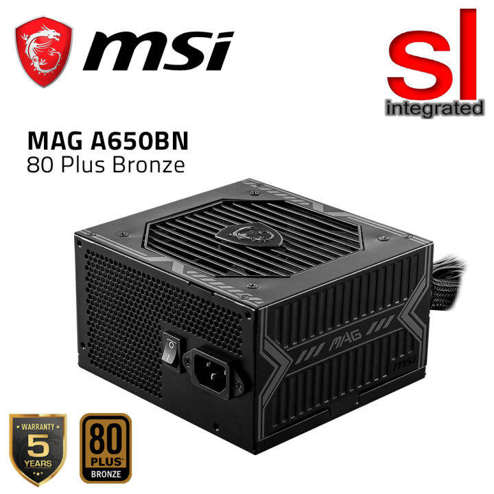 MSI MAG A650BN 80 Plus Bronze 650watt Power Supply | Lazada