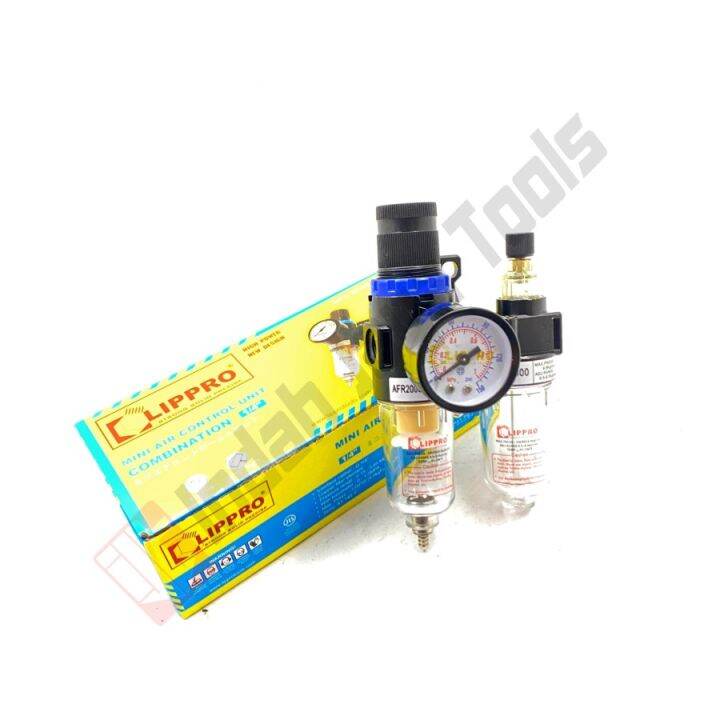LIPPRO Mini Air Control Unit 1/4 Inch Filter Kompresor Udara Regulator ...