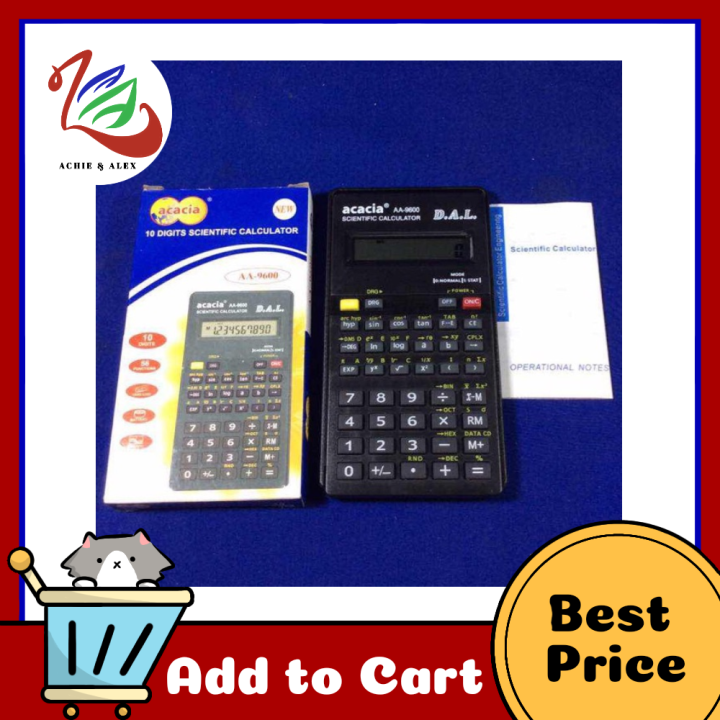 Achie&Alex# ACACIA Scientific Calculator Battery Operated AA-9600 ...