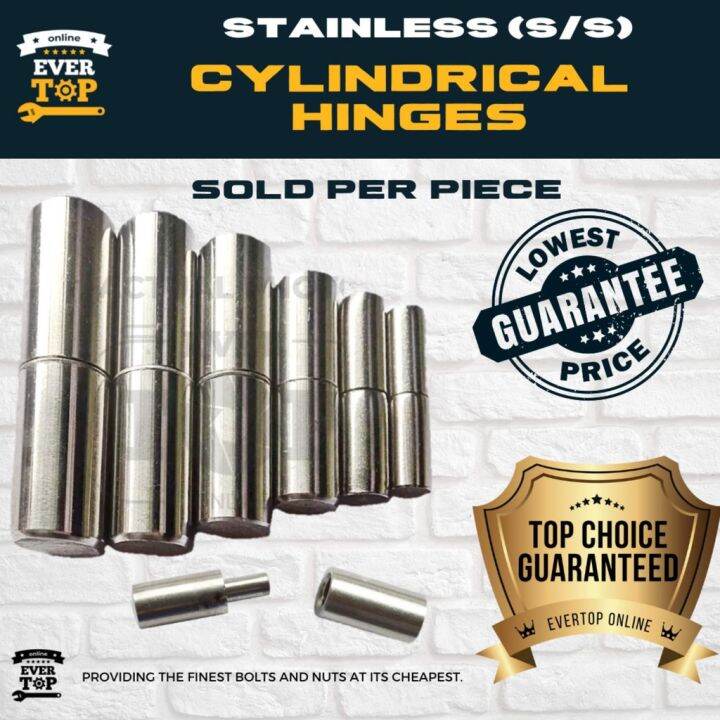 1, 1-1/4, 1-1/2 | STAINLESS CYLINDRICAL HINGES (SOLD PER PC) | EverTop ...