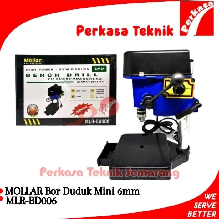 Bor Duduk Mini 6mm MOLLAR BD006 Mini Bench Drill Variable Speed | Lazada Indonesia