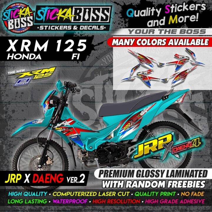 HOT SELL Honda XRM 125 Fi Decals - (JRP x DAENG VER.2)【PREMIUM GLOSSY ...