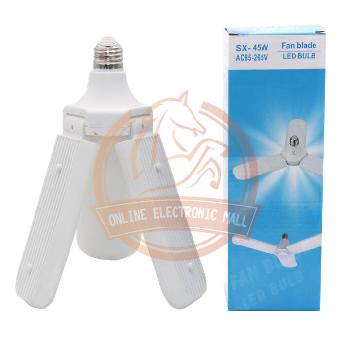 BZ LED Foldable Fan Blade Angle Adjustable Light Bulb 45w（ Factory ...