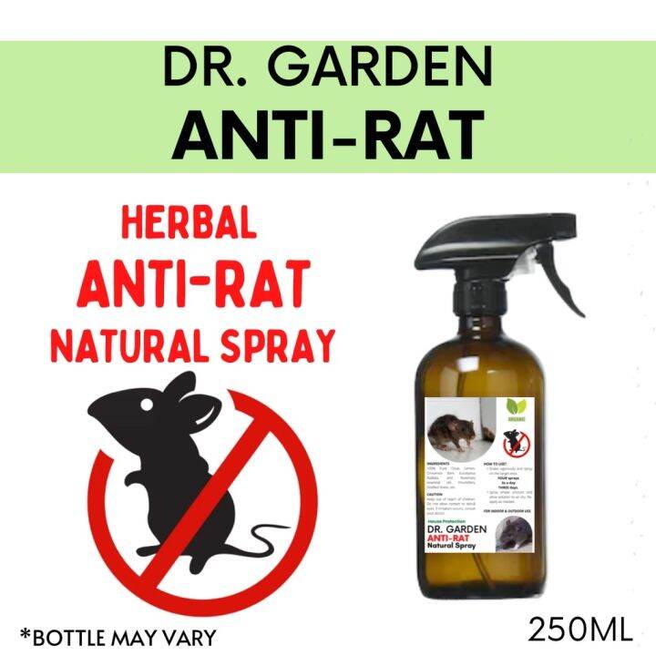 Spot goods DR GARDEN Anti Rat Spray 250ML Mint Scent Repelling Rat ...
