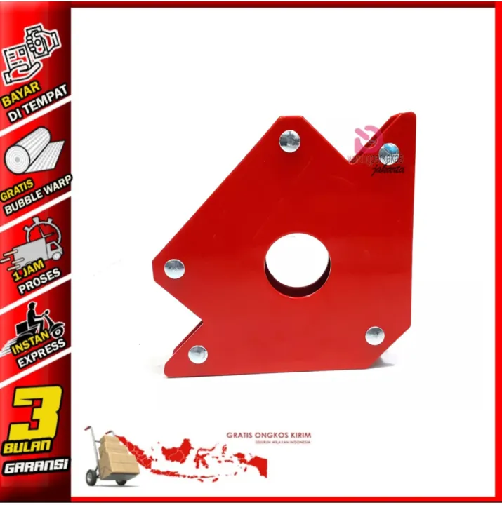 Siku Magnet 4 Inch 50LB Pemegang Besi Las Sudut 45 90 135 Derajat ...