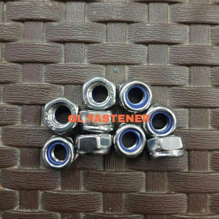Mur Nylon M3 Stainless Steel 304 / Lock Nut / Nylon Nut SUS 304 K - 6 | Lazada Indonesia