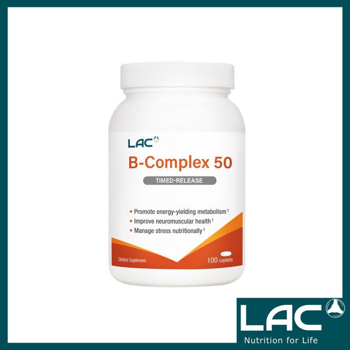 LAC B-Complex 50 Timed-Release 100CP (best by: October 2025) | Lazada PH
