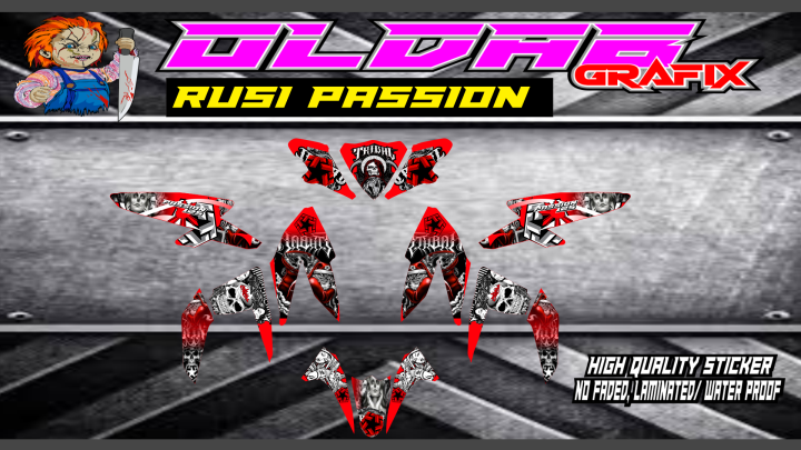 RUSI PASSION 125 STICKER DECALS, TRIBALx DESIGNS, 188 | Lazada PH