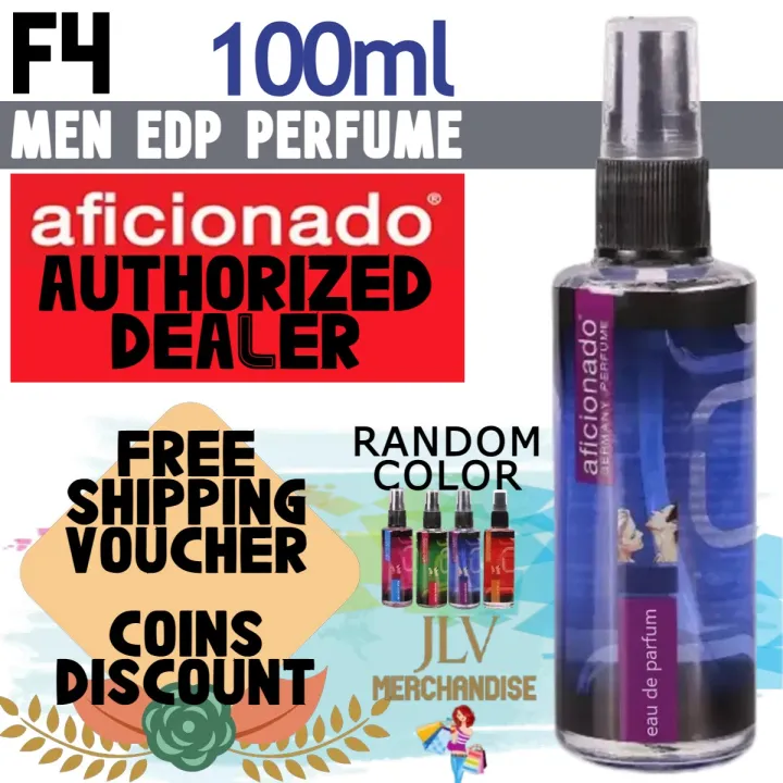 [JLV] Aficionado F4 100ml Men EDP Perfume Spray | Lazada PH
