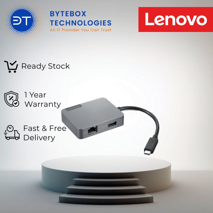 LENOVO USB-C TRAVEL HUB GEN2 (HDMI / VGA/ USB-A 3.0/ USB-C/ Ethernet ...