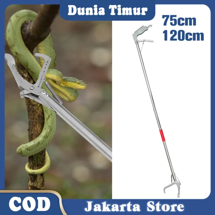 Tongkat Penjepit Ular / Stainless Alat Penangkap Ular / Alat Penjepit ...