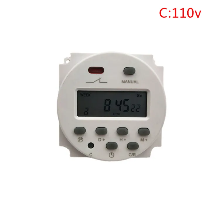 Tamuren Timer 220V 110V 24V 12V CN101A Digital LCD Power Timer Programmable Switch Relay | Lazada PH