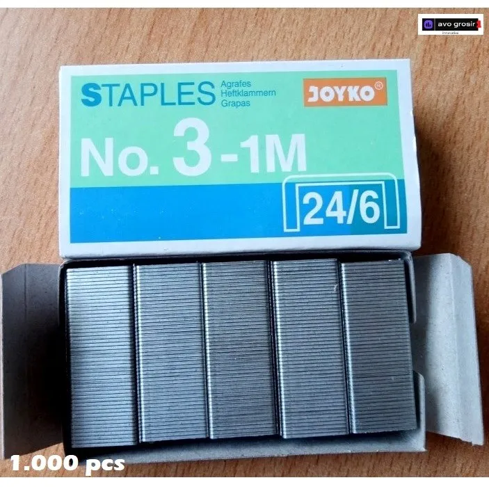 Isi Staples Besar Hekter JOYKO Kenko Isi Stapler No.3-1M 24/6 | Lazada ...