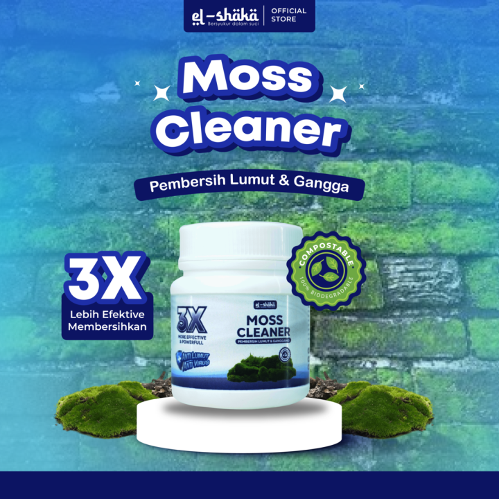 ELSHAKA MOSS CLEANER - PEMBERSIH LUMUT DAN GANGGA | LUMUT ATAP LANTAI ...