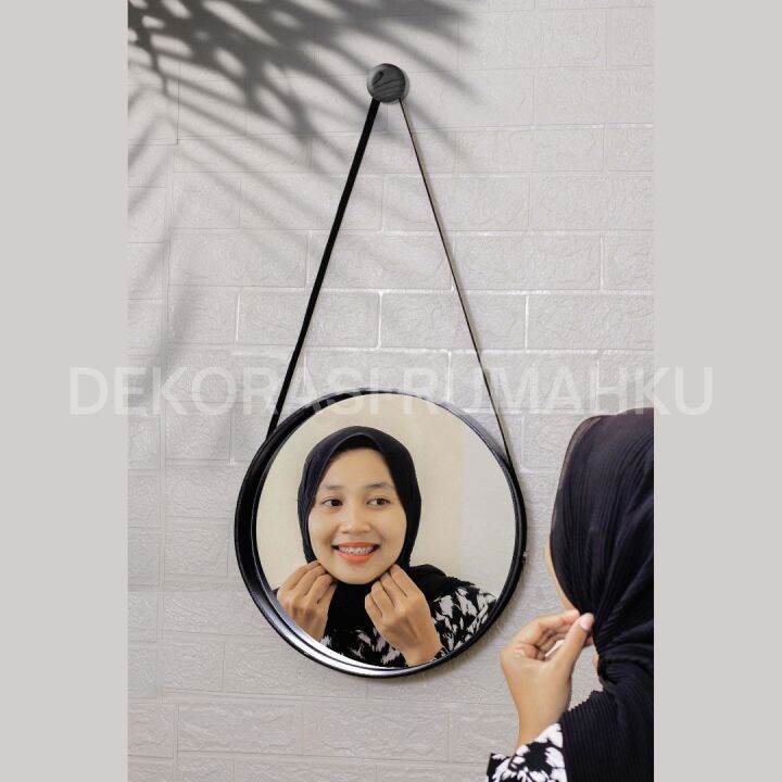 Cermin dinding tempel - Cermin make up - Cermin estetik buat kamar ...