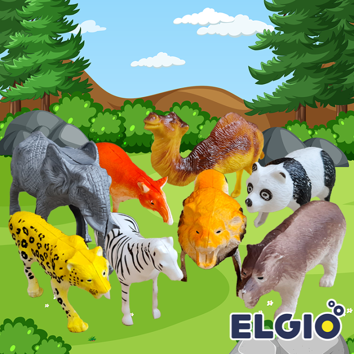 Mainan Set Miniatur Hewan Animal Figure Binatang Hutan | Lazada Indonesia