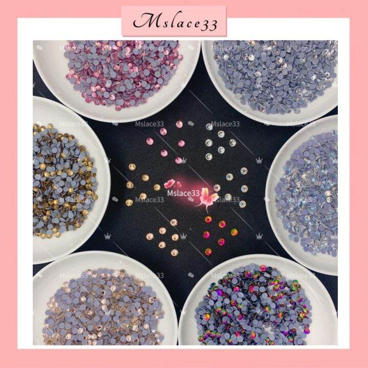 Manik Batu Diamond Kilat/ Batu Tampal Hotfix/ Hotfix Crystal Rhineston ...