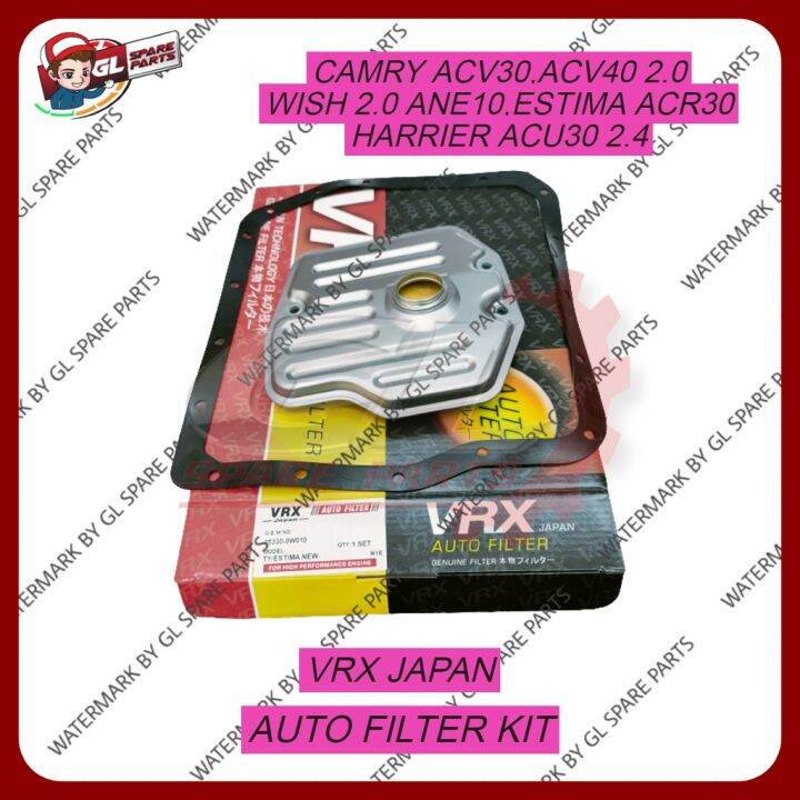 AUTO FILTER KIT (VRX JAPAN) TOYOTA CAMRY ACV30 / ACV40 2.0 HARRIER ...