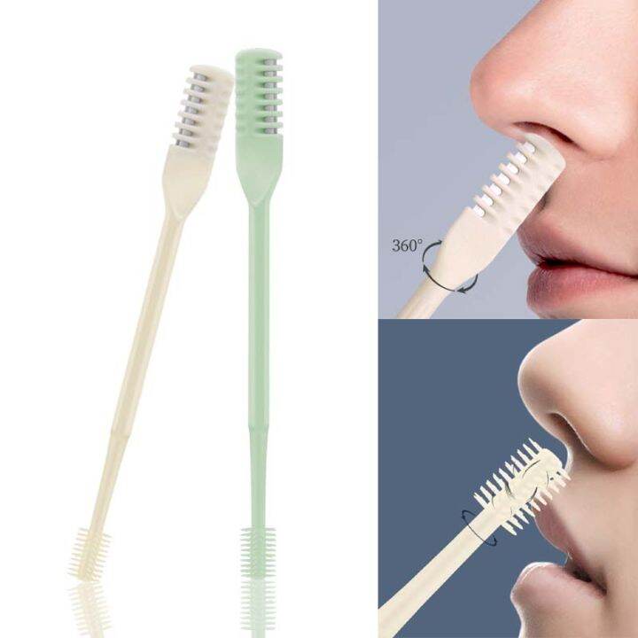 Manual Nose Hair Trimmer 360° Trim Cleaning Nasal Cavity Stainless Steel Razor Portable Washable