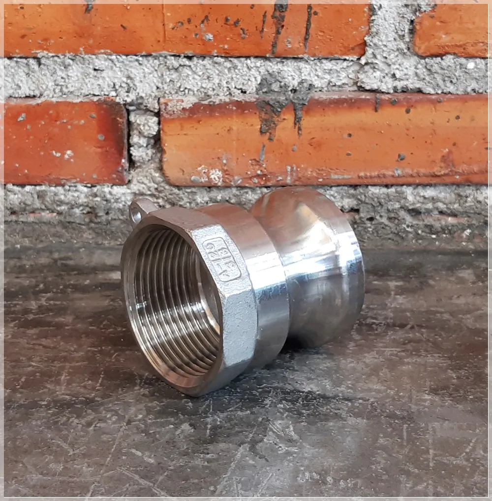 SS316 Camlock Part A 1/2"-4" BSPT ข้อต่อสวมเร็ว สแตนเลส316 | Lazada.co.th