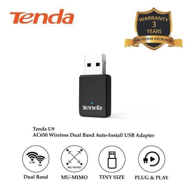 Tenda U9 Dual-band AC650 Wireless USB Adapter. LIKEY TPLINK 725N 821N ...