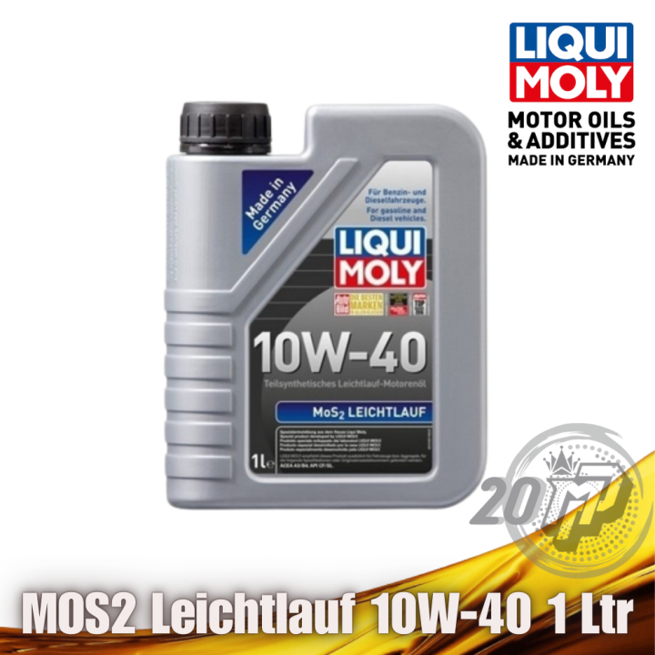 Liqui Moly MOS2 Leichtlauf 10W-40 1Ltr Oli Mobil Original German ...
