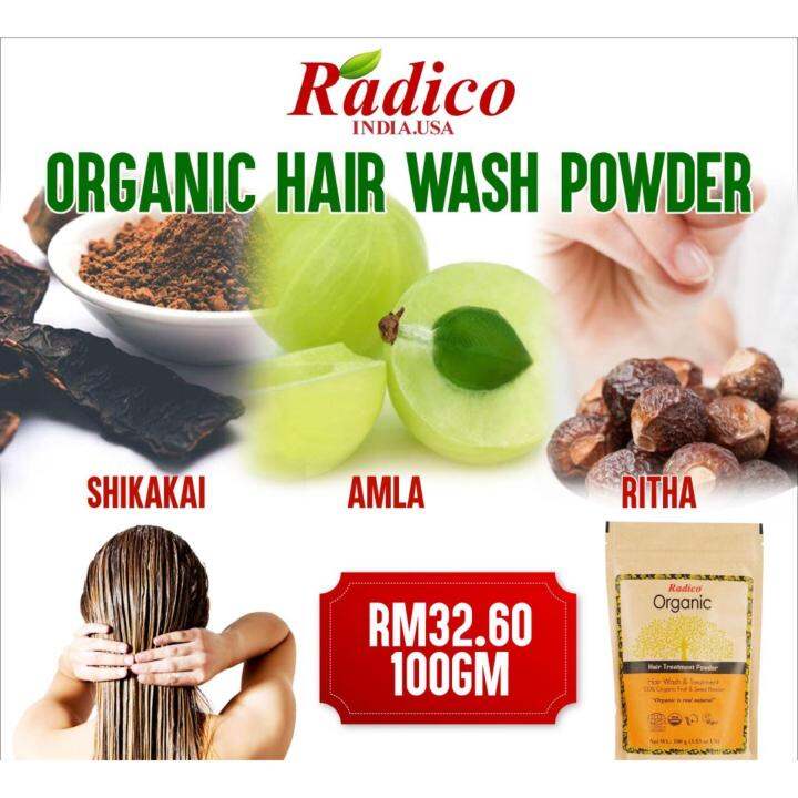 RADICO HAIR TREATMENT & HAIR WASH ( 100% ORGANIC ORGANIC ) | Lazada