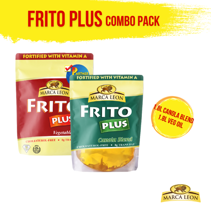 Frito Plus Combo Pack 1.8L Canola Blend + Vegetable Oil | Lazada PH
