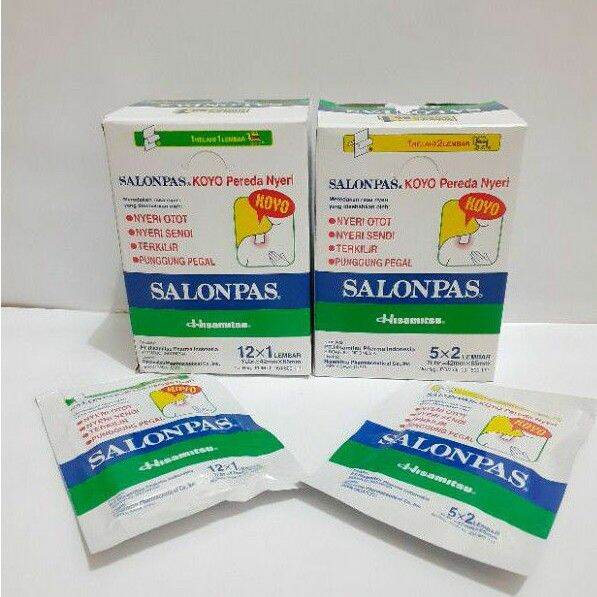 Salonpas Koyo Hijau 1 Sachet Isi 12 Lembar Plester Pereda Nyeri Isi ...