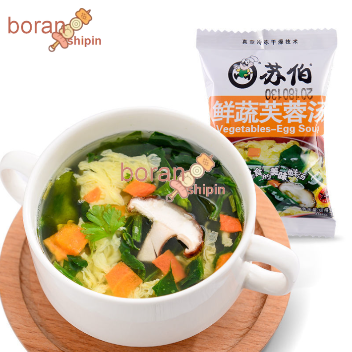 Subo Egg Flower Soup 6g Seaweed Freeze-dried Tomato Fresh Vegetable ...