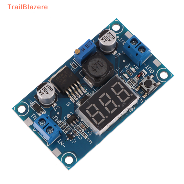 TrailB LM2596 DC-DC Adjustable Step-down Module With Digital Display Voltmeter Display LM2596S ...