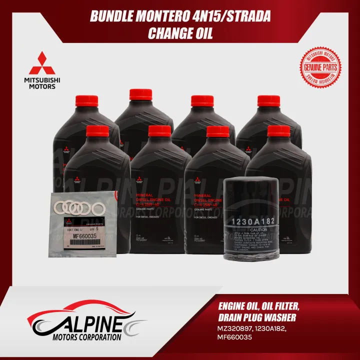 Mitsubishi Genuine Parts: BUNDLE MINERAL OIL MONTERO/ STRADA 4N15 ...
